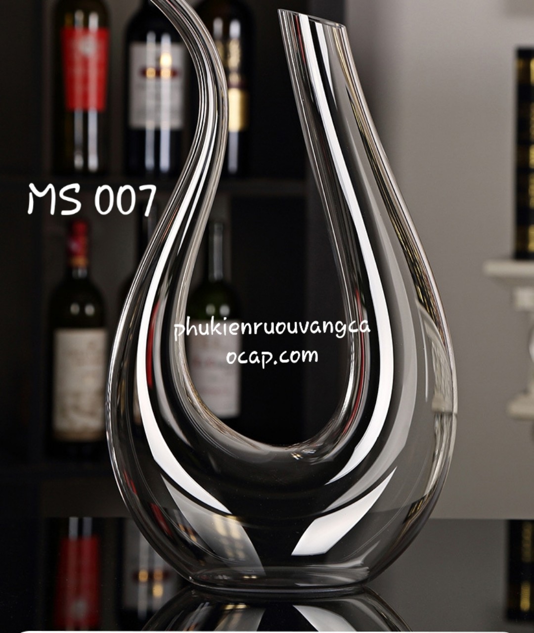 Decanter Thiên Nga hình chữ U – Phụ kiện rượu vang cao cấp